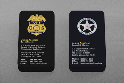 Federal Law Enforcement Business Cards | Kraken Design